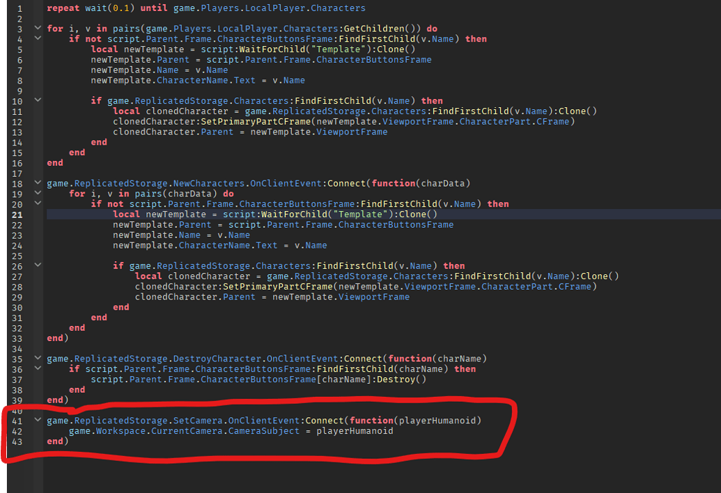 CameraSubject Not Setting To New Humanoid - Scripting Support ...