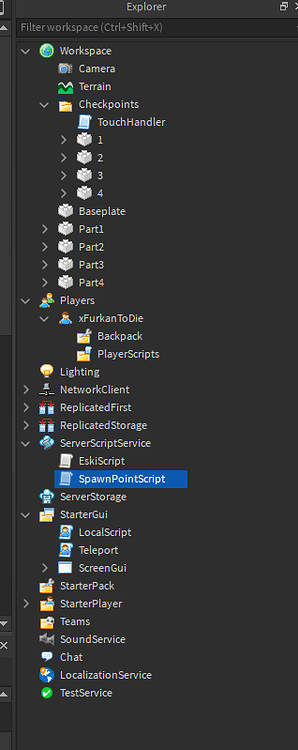 How can i Reset the Checkpoint? - Scripting Support - Developer Forum ...