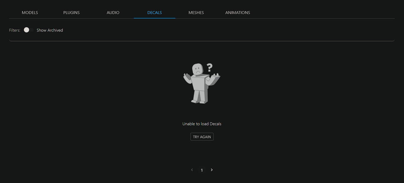 Cannot load/create images - Website Bugs - Developer Forum | Roblox