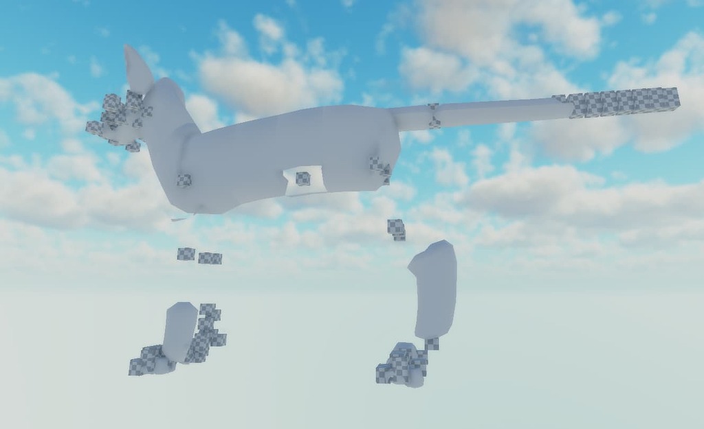 Imported Custom Avatar turns partially into cubes - Building Support ...