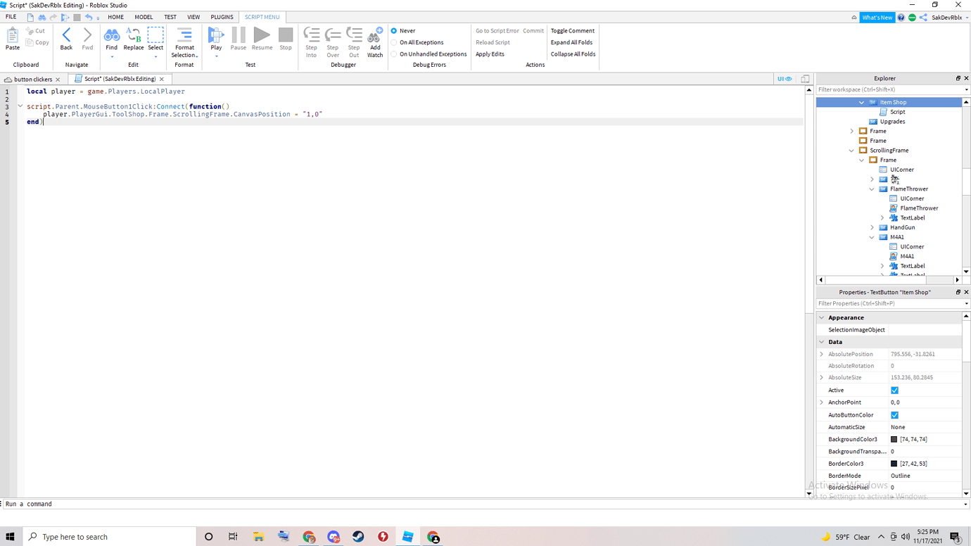 Mousebutton1down basics questions and help - Scripting Support - Developer Forum | Roblox