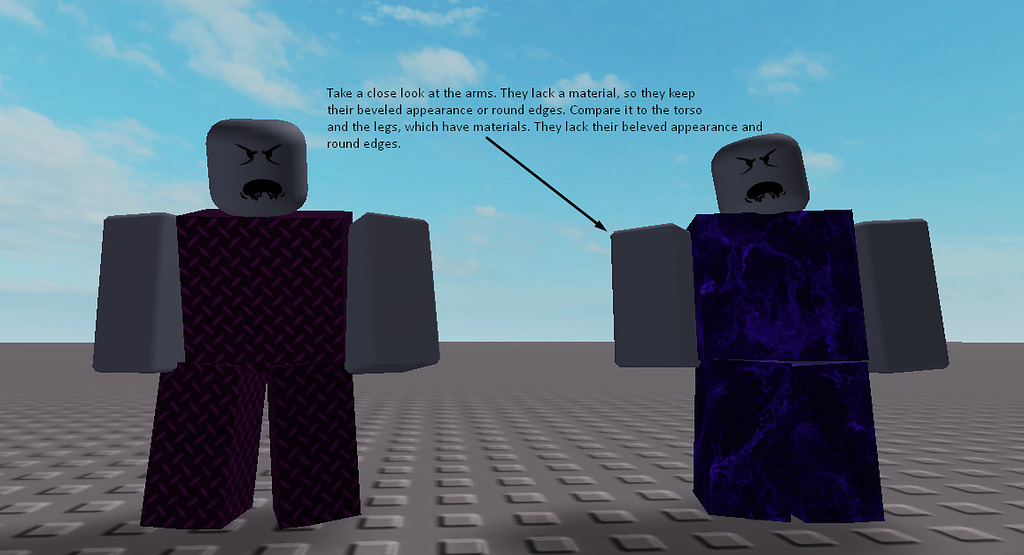 How do I keep an R6 rig's beveled body parts when I give it materials? - Art Design Support ...