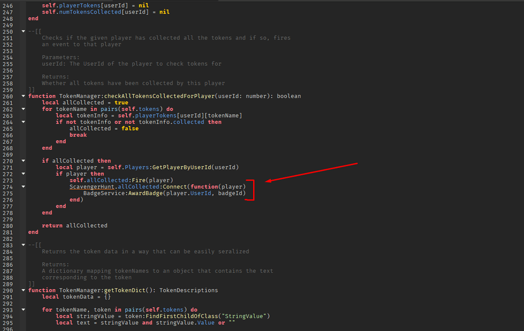 How to award a badge at the end of this scavenger hunt? - Scripting Support - Developer Forum ...