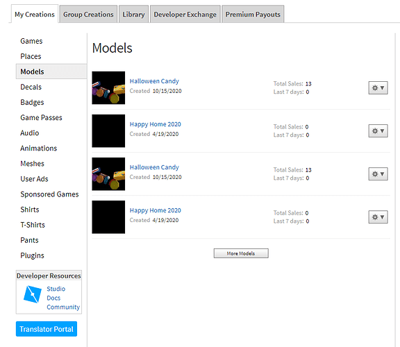 Toolbox and asset configuration are not loading all of my models ...