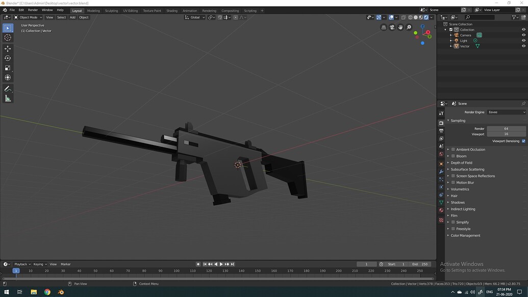 Feedback on my low poly Kriss-Vector SMG Model - Creations Feedback ...