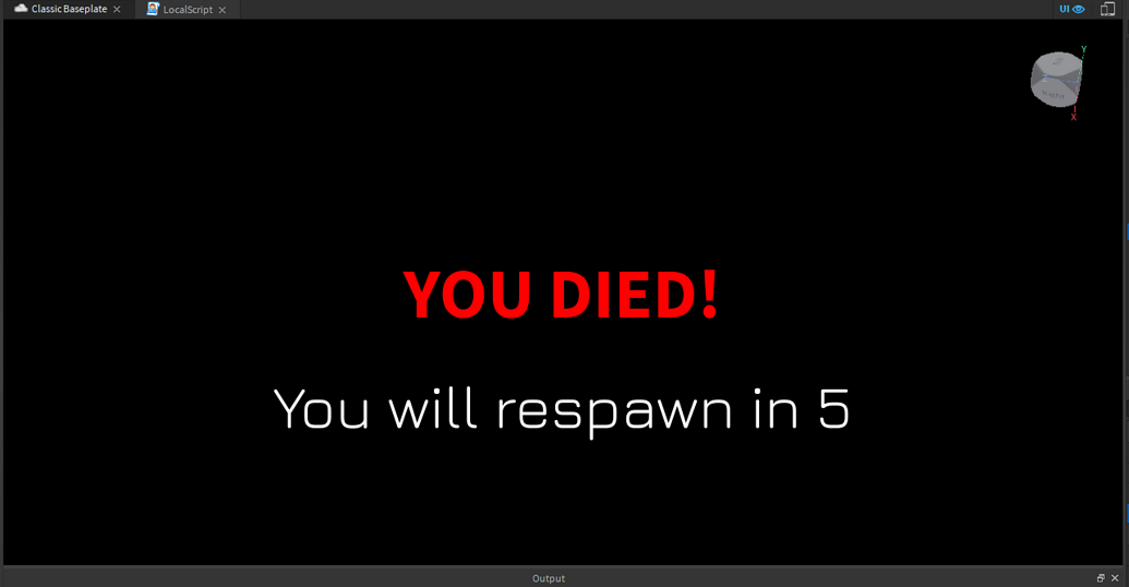 How to make death screen when the player dies! - Community Tutorials ...