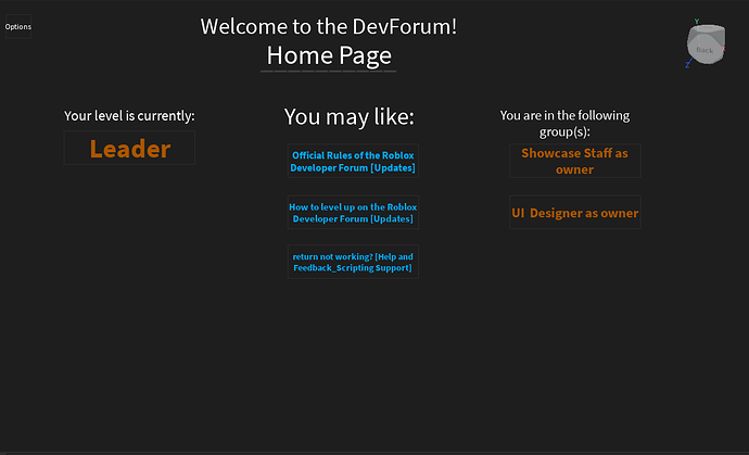 DevForum Home Page Remake - Creations Feedback - Developer Forum | Roblox