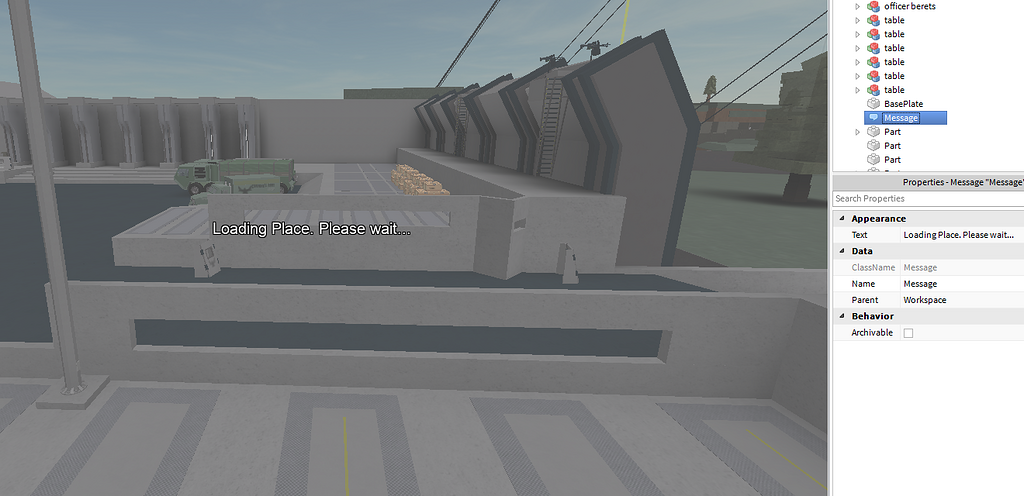 "Loading Place. Please wait..." message appears in studio at random ...