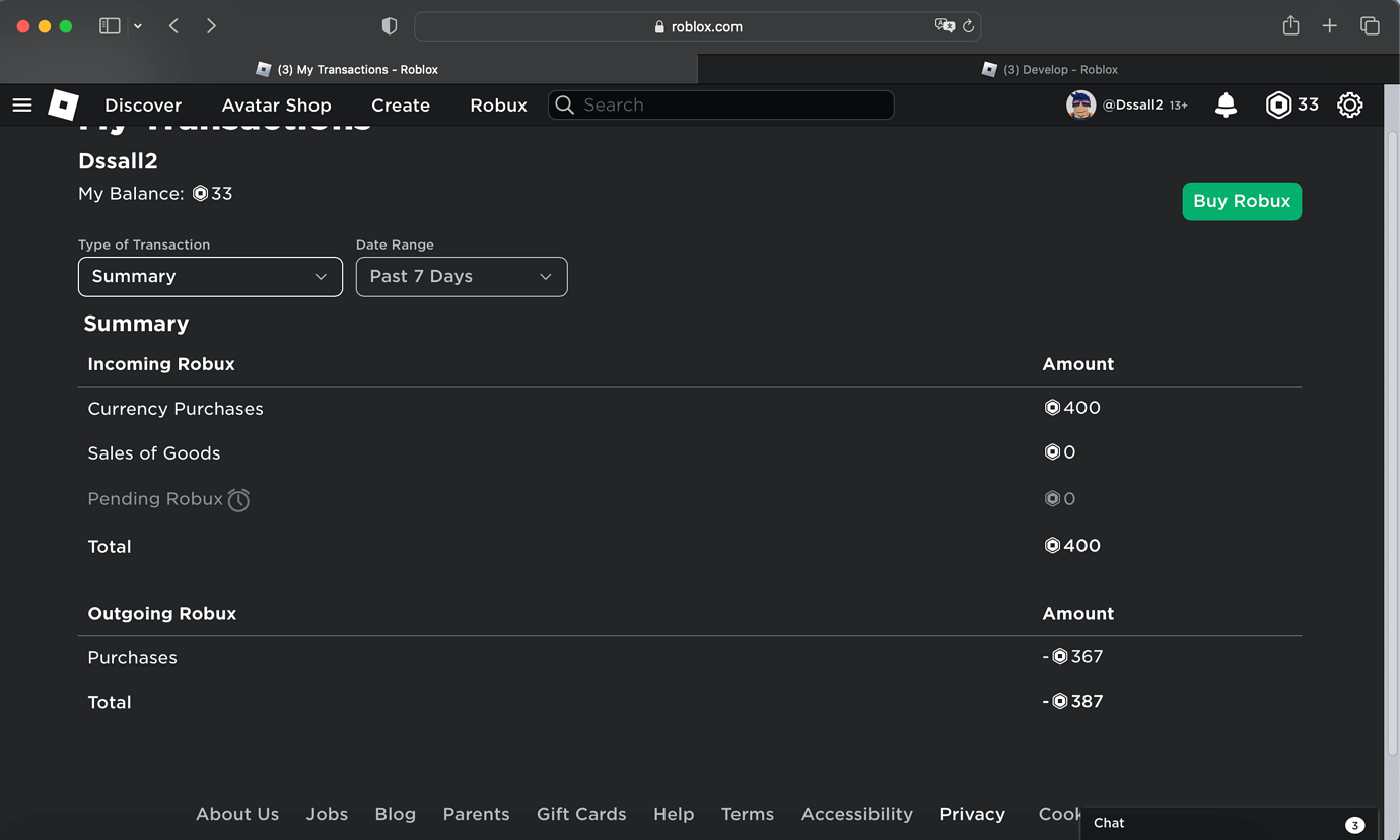 Robuxes are going missing - Platform Usage Support - Developer Forum ...