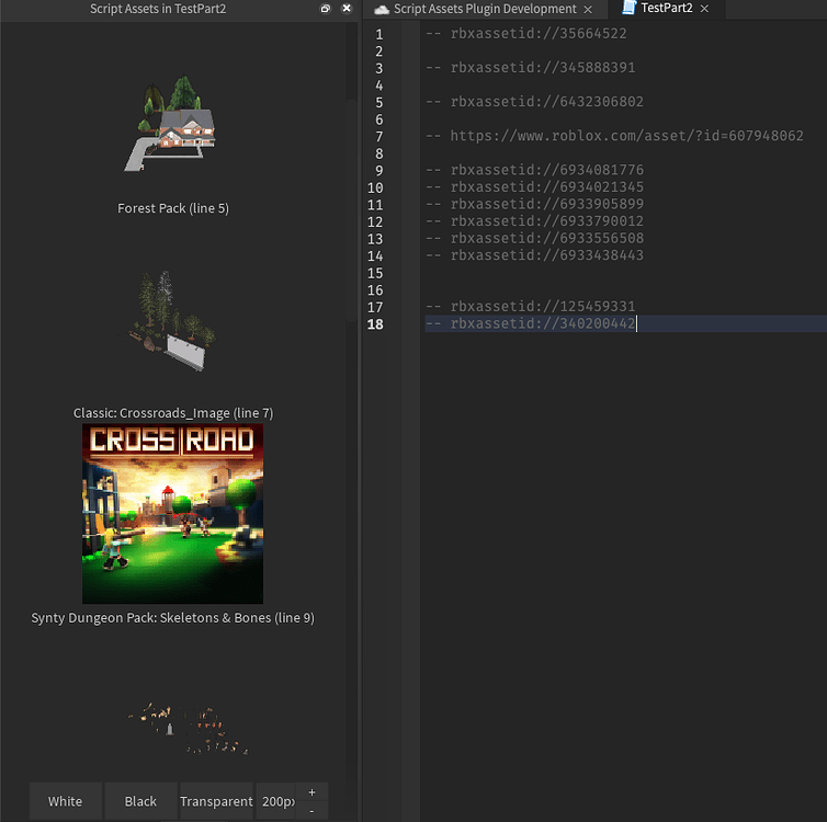 Script Assets - Preview all assets in a script for Roblox Studio & VS ...