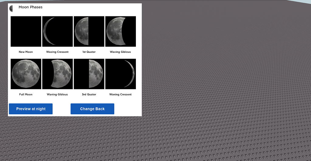 Moon Phases Plugin - Community Resources - Developer Forum | Roblox