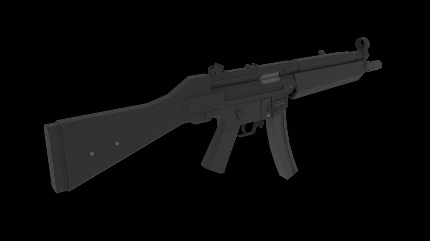 [Gun Modeling] MP5 Low Poly Model - Creations Feedback - Developer ...