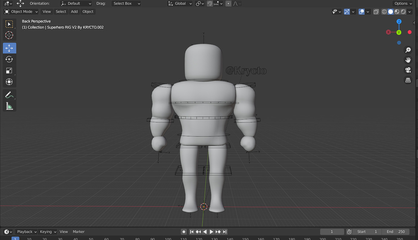 Superhero RIG For Blender and Cinema4D - Community Resources ...