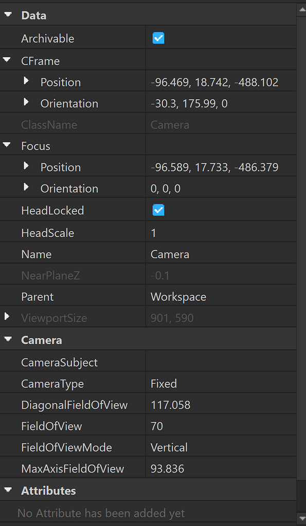 Studio bug impacting camera movement - Building Support - Developer Forum | Roblox