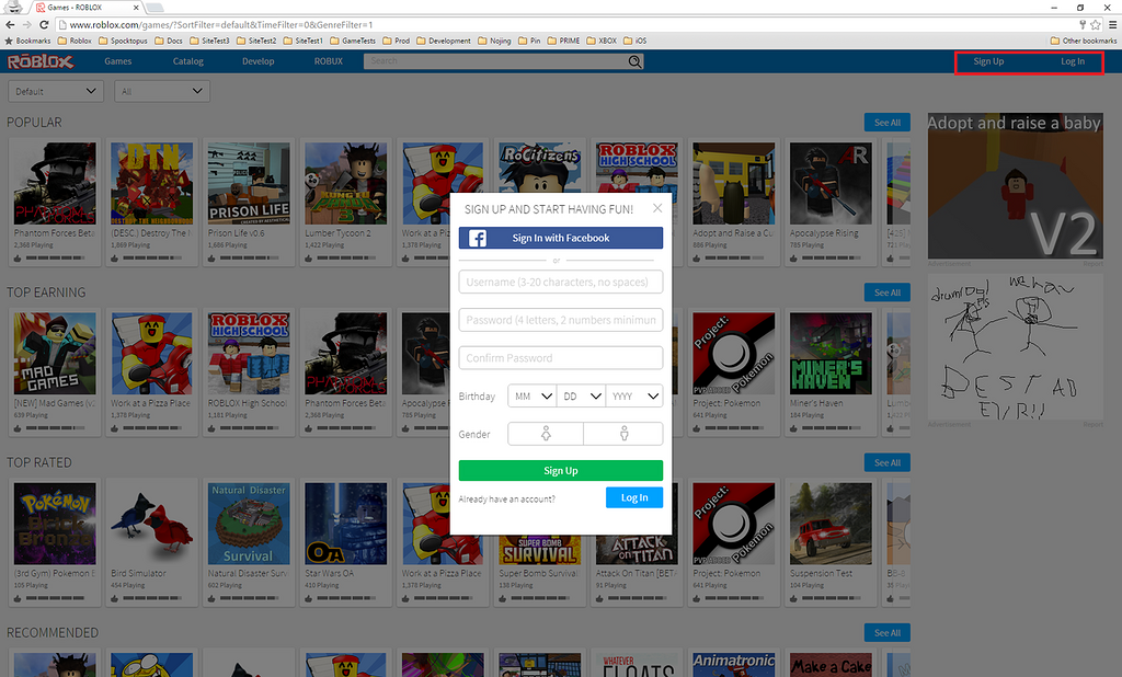 New Signup/Login Modal enabled under AB Test - Announcements ...