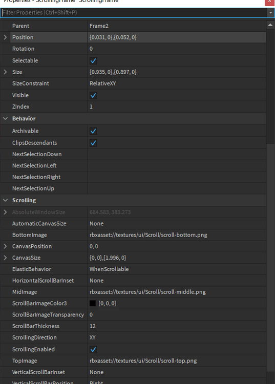 Padding on UIListLayout paired with ScrollingFrame changes as the device gets smaller ...