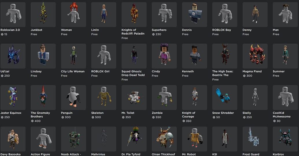 Selling Character Presets - Game Design Support - Developer Forum | Roblox