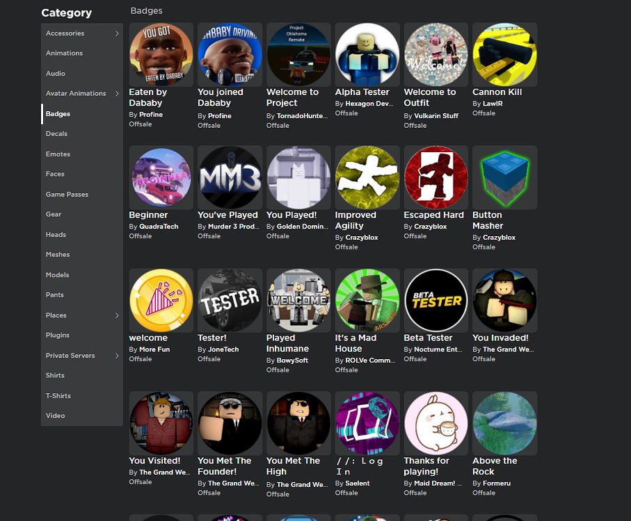 ALL Badges are Gone (On Profiles) - Website Bugs - Developer Forum | Roblox