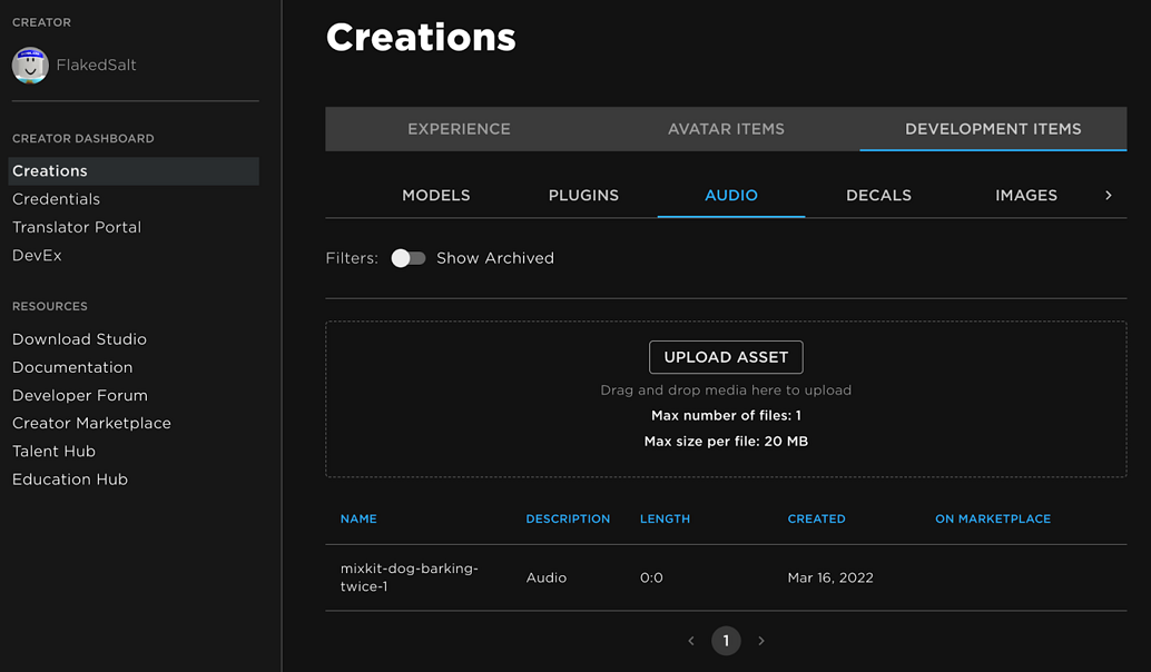 An easier way to upload your assets on Creator Dashboard ...