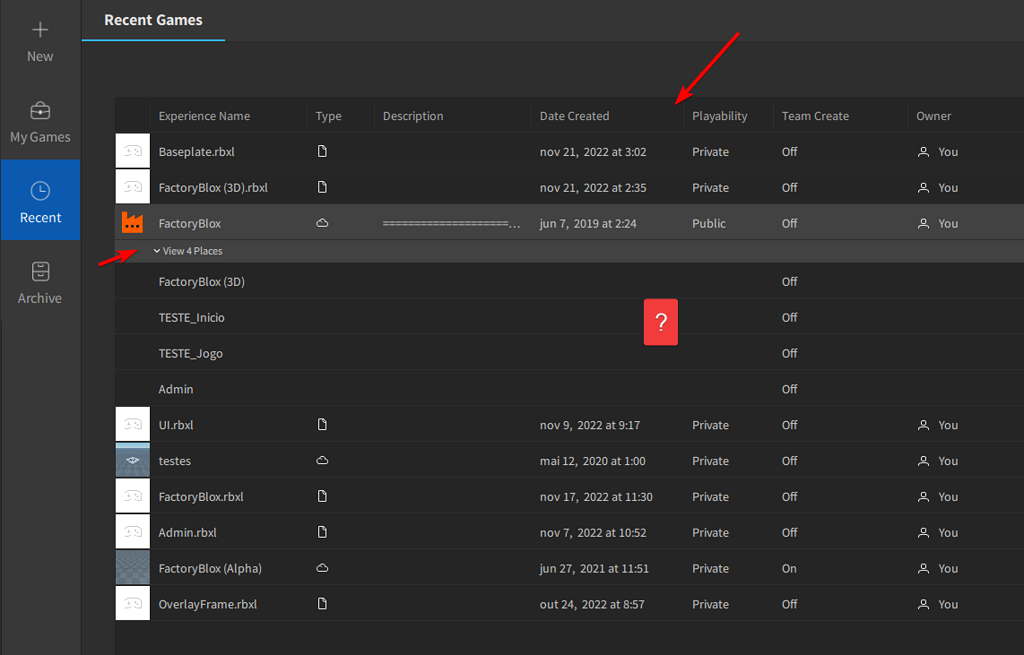 Show places update date - Studio Features - Developer Forum | Roblox