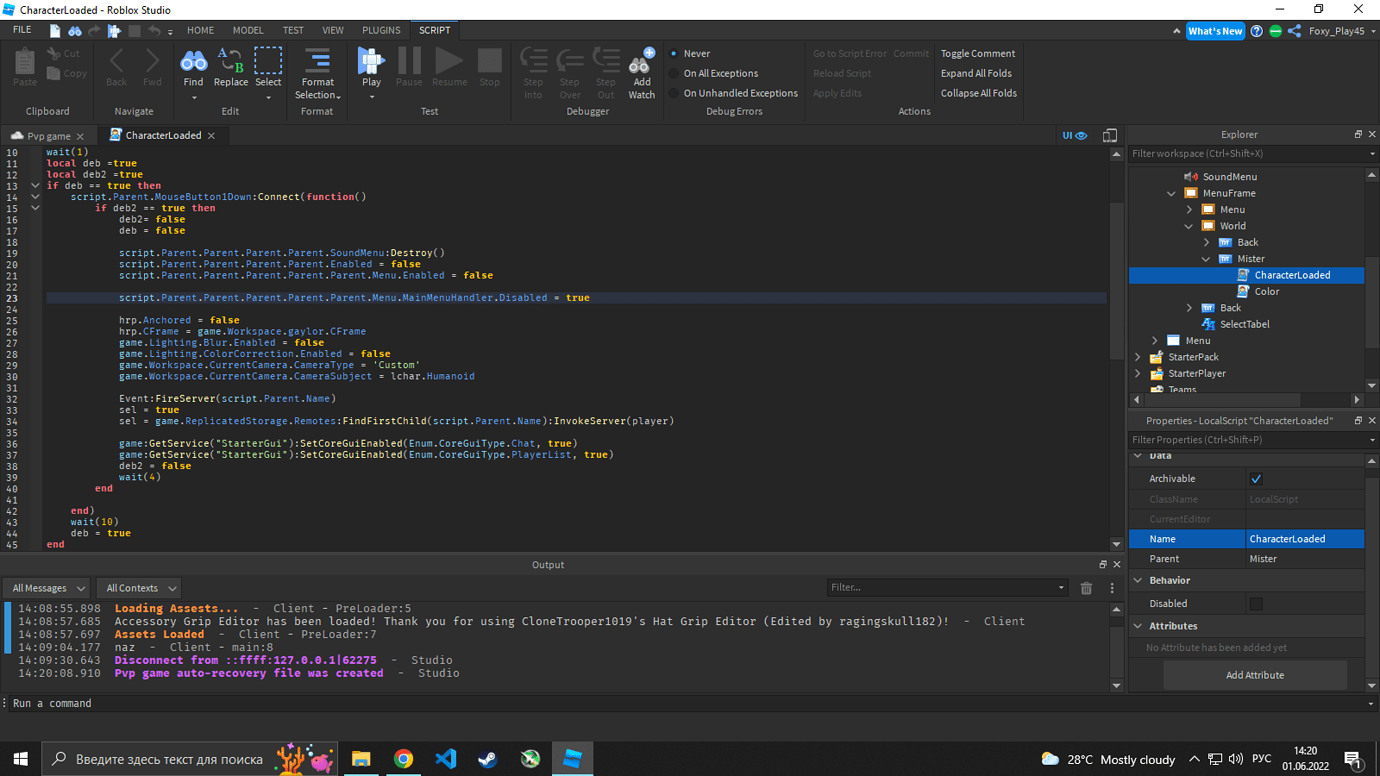 Morph and select character - Scripting Support - Developer Forum | Roblox