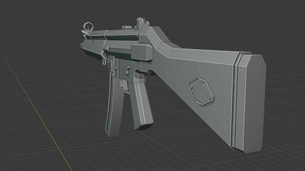 [Gun Modeling] MP5 Low Poly Model - Creations Feedback - Developer ...