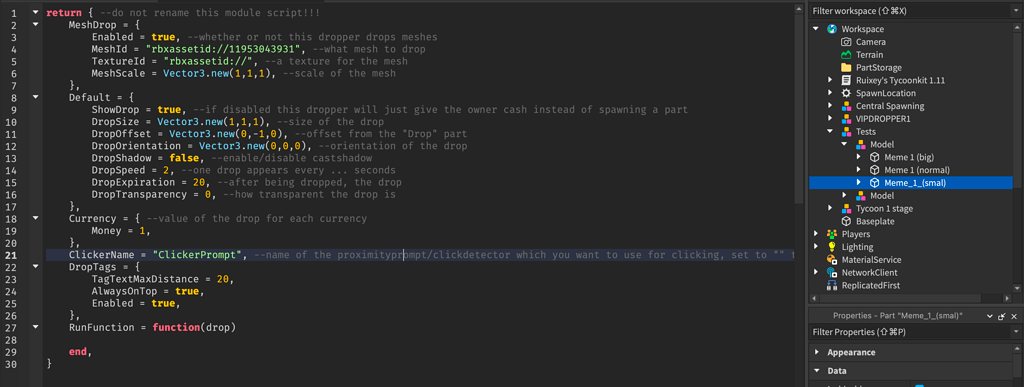 The object is not displayed - Scripting Support - Developer Forum | Roblox