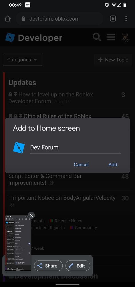 Roblox Developer Forum App - Forum Help - Developer Forum | Roblox