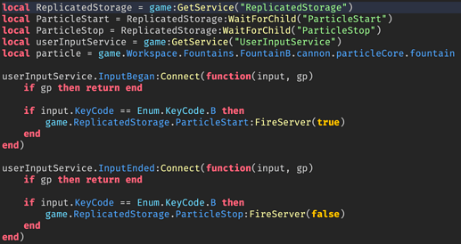 How to make particles visible to the entire server? - Scripting Support - Developer Forum | Roblox