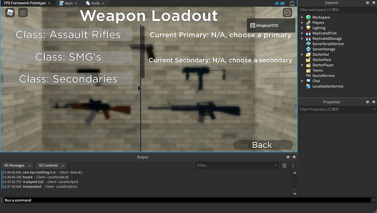 FPS Game Devlog | #7 - New Deploy System (again), Knifing, MP7 Gun, and More! - Creations ...