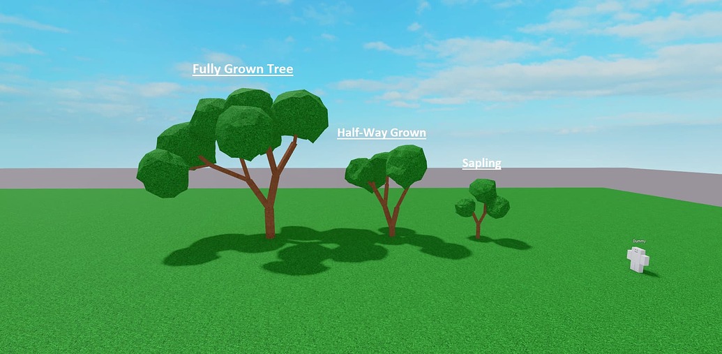 How do I make a tree generator that grows trees? - Scripting Support - Developer Forum | Roblox