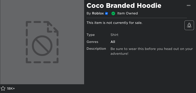 Coco Branded Hoodie (Roblox-created classic shirt) has been moderated ...