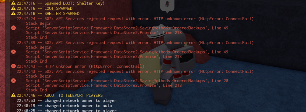 HTTPError: ConnectFail - Engine Bugs - Developer Forum | Roblox