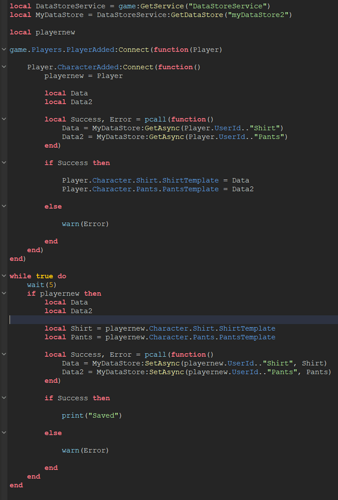 Data Store only saving for one player - Scripting Support - Developer Forum | Roblox
