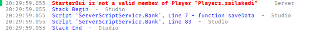 Datastore Cant Find PlayerGui - Scripting Support - Developer Forum ...