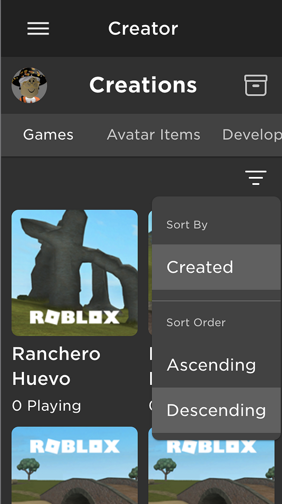 Creations Page Public Beta 🤭 - Announcements - Developer Forum | Roblox
