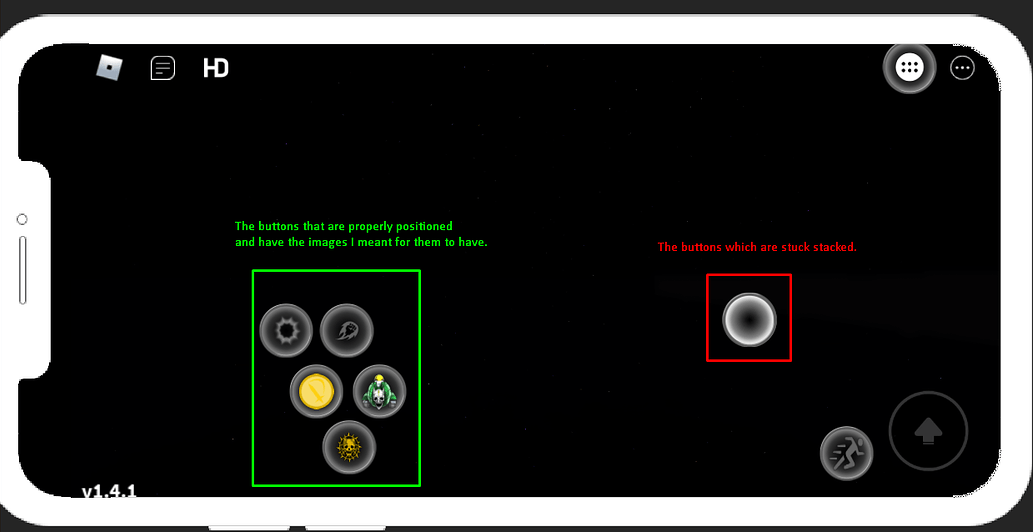 Mobile buttons aren't changed as supposed to be according to their ...