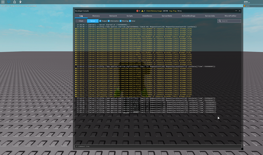 HTTPService "Number of requests exceeded limit" does not reset between servers - Engine Bugs ...