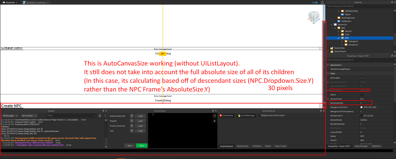ScrollingFrame.AutomaticCanvasSize not working with UIListLayout and/or AutomaticSized Children ...