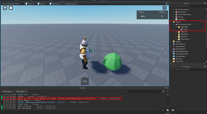 Why does it show that Money isn't a valid member of leaderstats? - Scripting Support - Developer ...