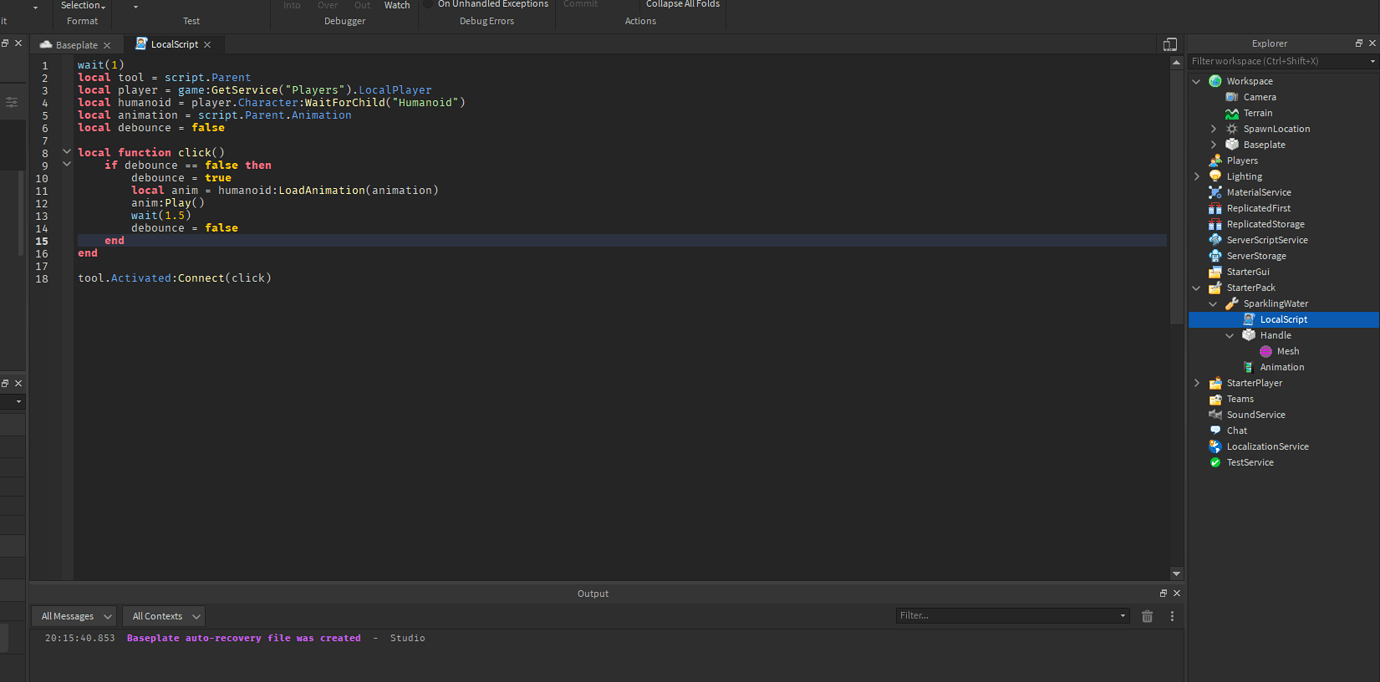 Tool animation wont play - Scripting Support - Developer Forum | Roblox
