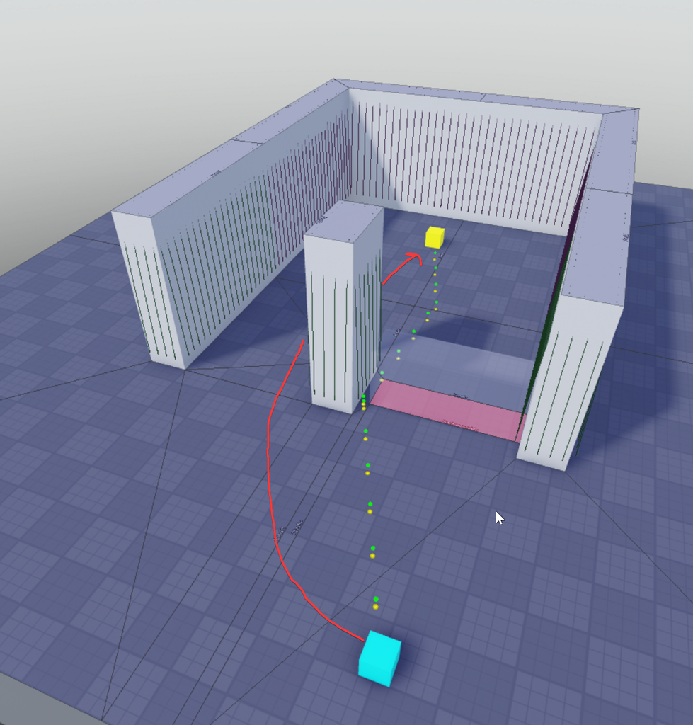 PathfindingService computes invalid paths under specific circumstances ...