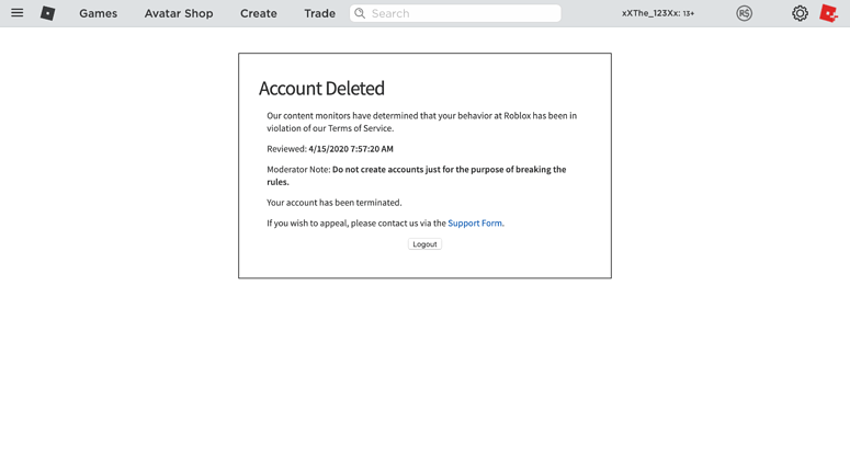 Is it possible to recover builds in Studio if your account is moderated ...