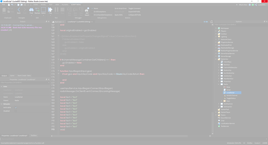 Studio gets slow and unresponsive when typing in Script Editor on ...