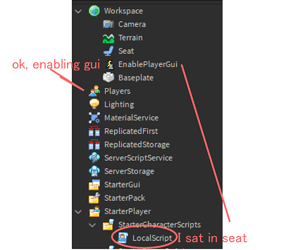 No gui showing up. Event usage problem - Scripting Support - Developer ...