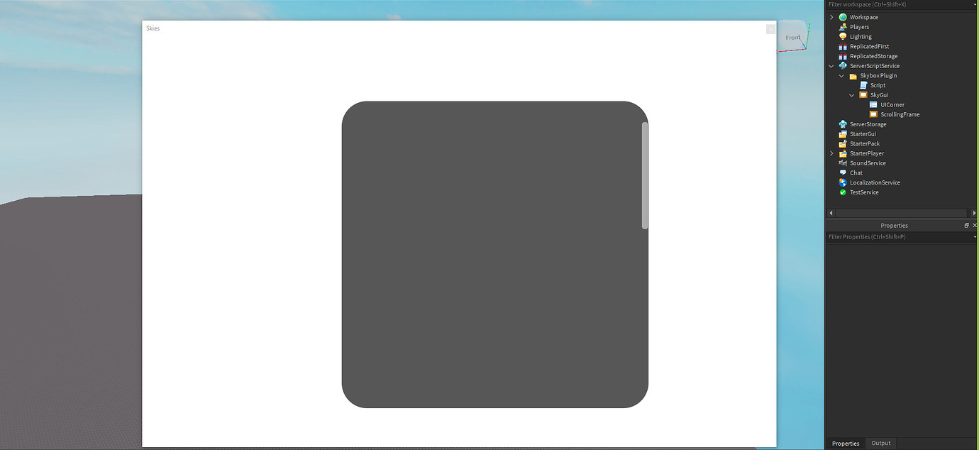 Large white box around plugin GUI - Scripting Support - Developer Forum | Roblox