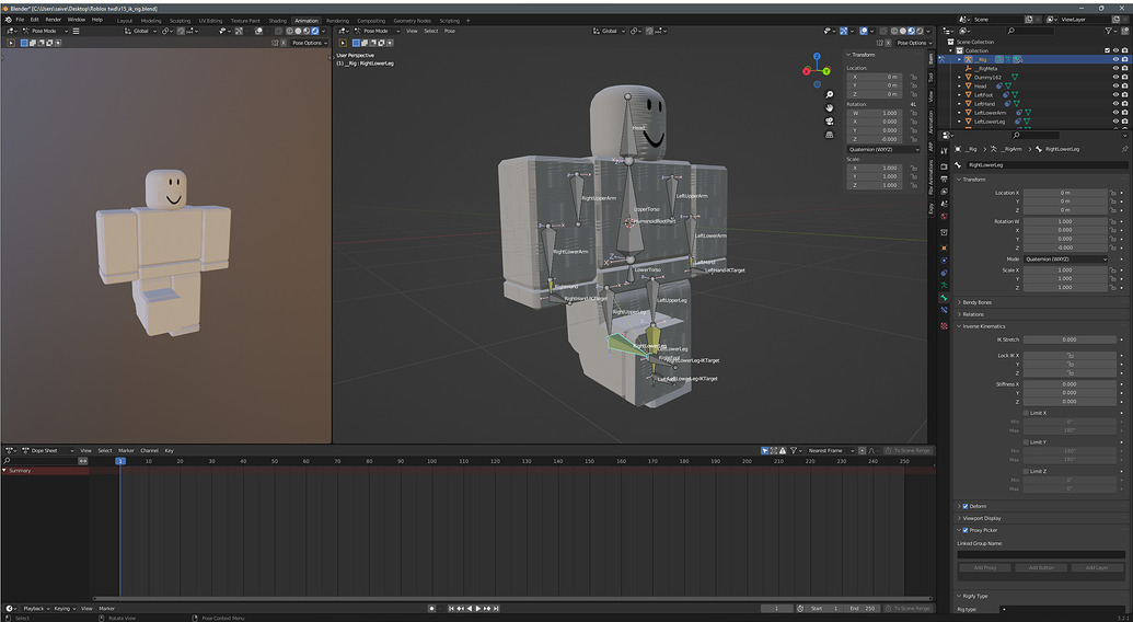 How do I add IK constraints to my r15 blender rig? - Art Design Support ...