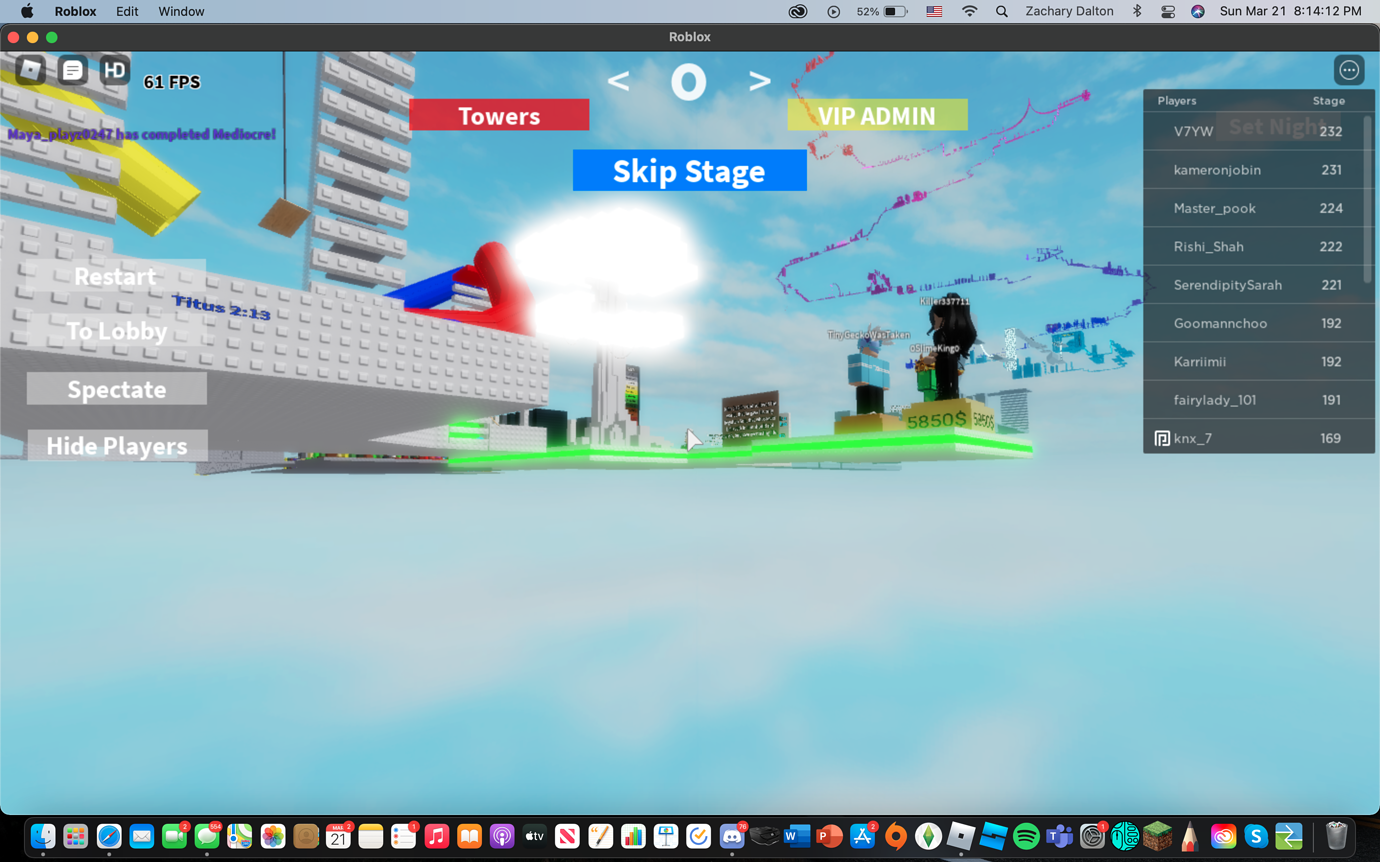 Feedback on my Difficulty Chart Obby? DCO - Creations Feedback - Developer Forum | Roblox