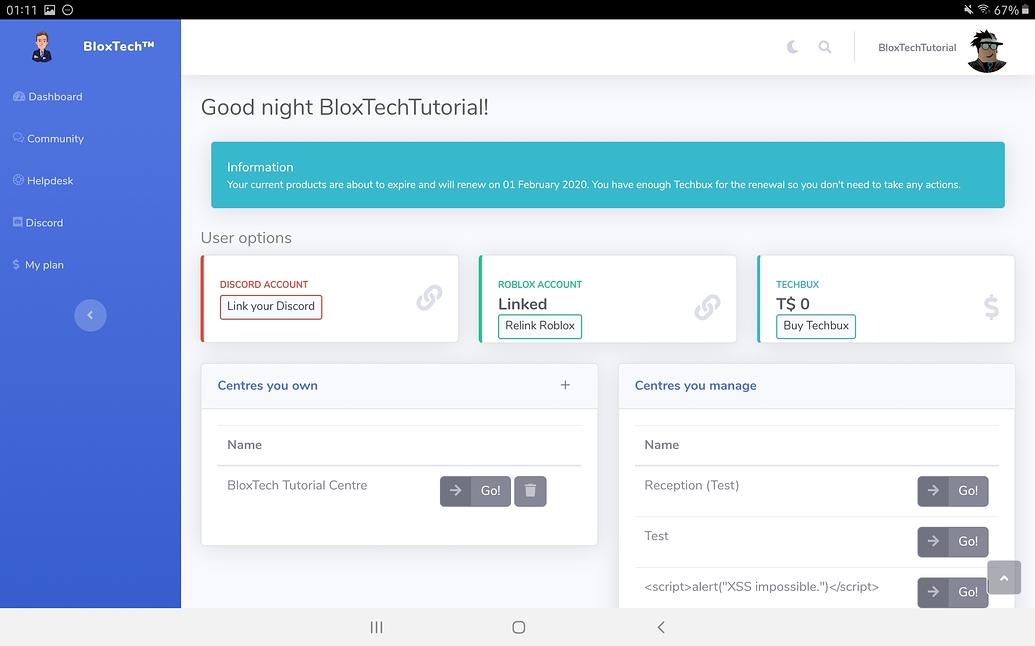 Bloxtech Applications V2 | Free application centres | Web interface - Community Resources ...