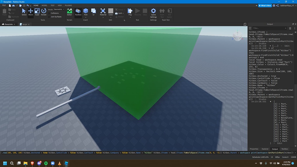 Raycasting a visible point of view - Scripting Support - Developer Forum | Roblox